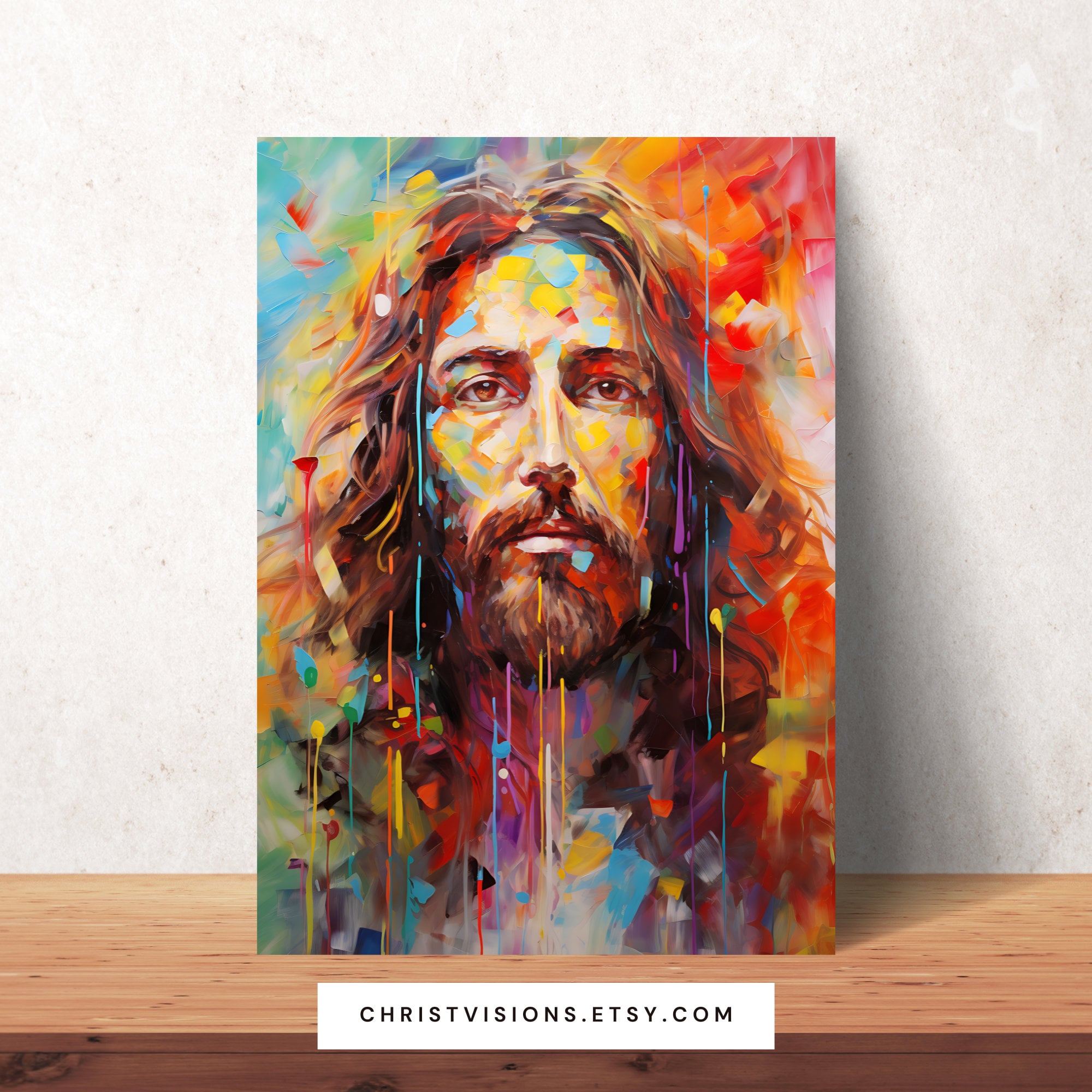 Colorful Christian Printables Jesus Poster Jesus Print Jesus Art ...
