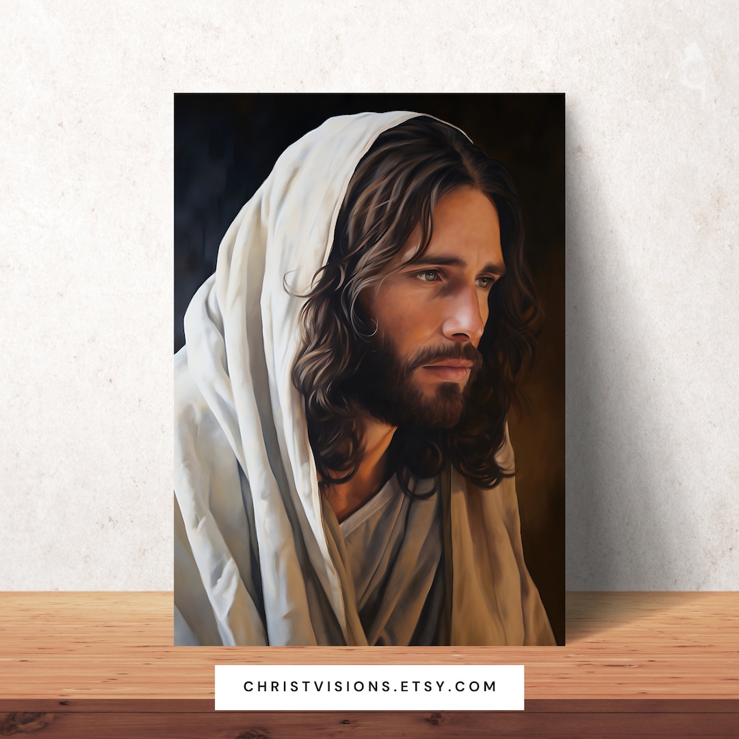 Divine Jesus Christ Digital Art Print: Inspirational Son of God ...