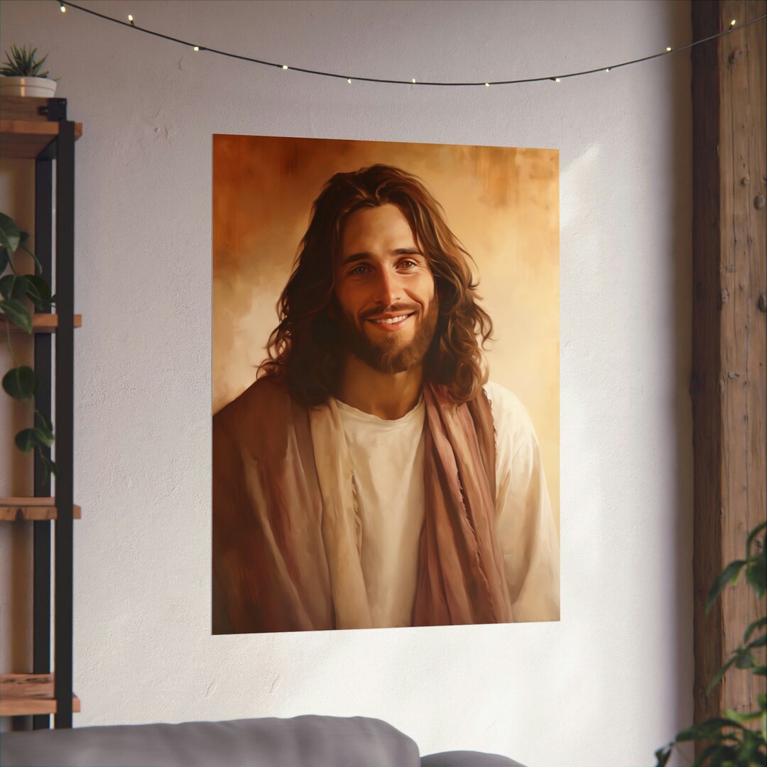Lord Jesus Smiling Christian Art Print Jesus Art Prints Latter Day ...