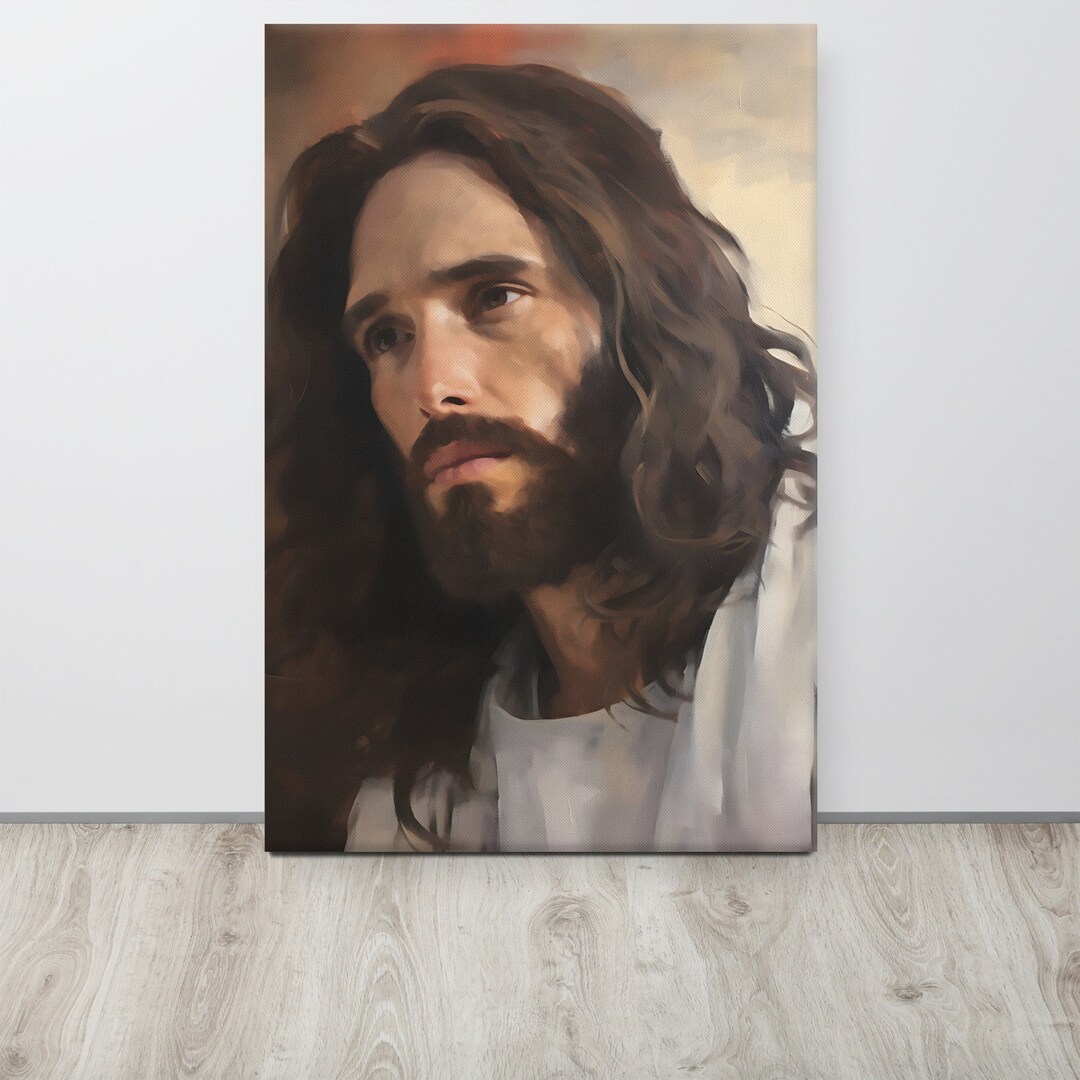 Portrait of the Lord Jesus Christ - Christian Canvas Print - Etsy