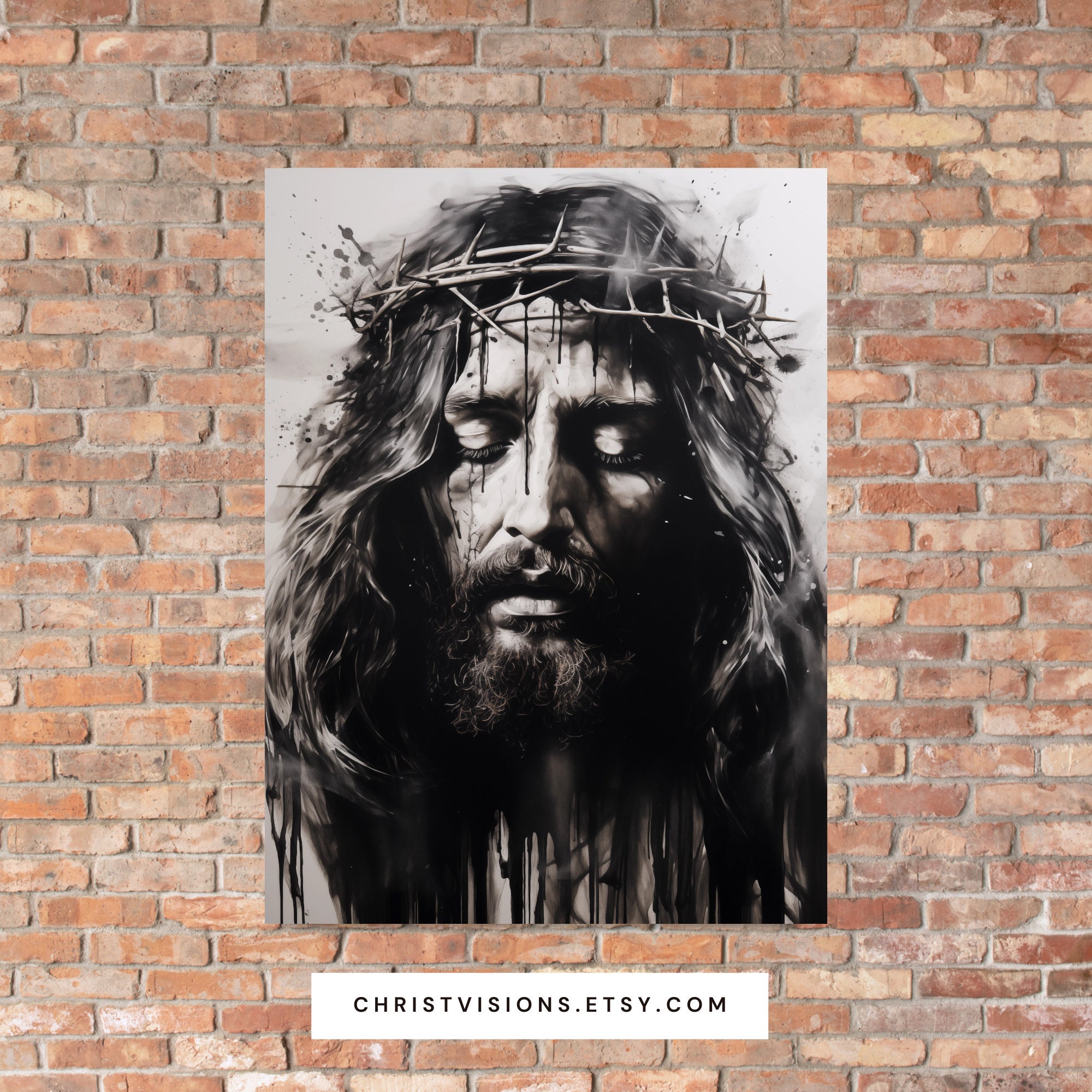 Passie Van Christus Poster Jezus Is Opgestaan, Vector Pasen Religieuze