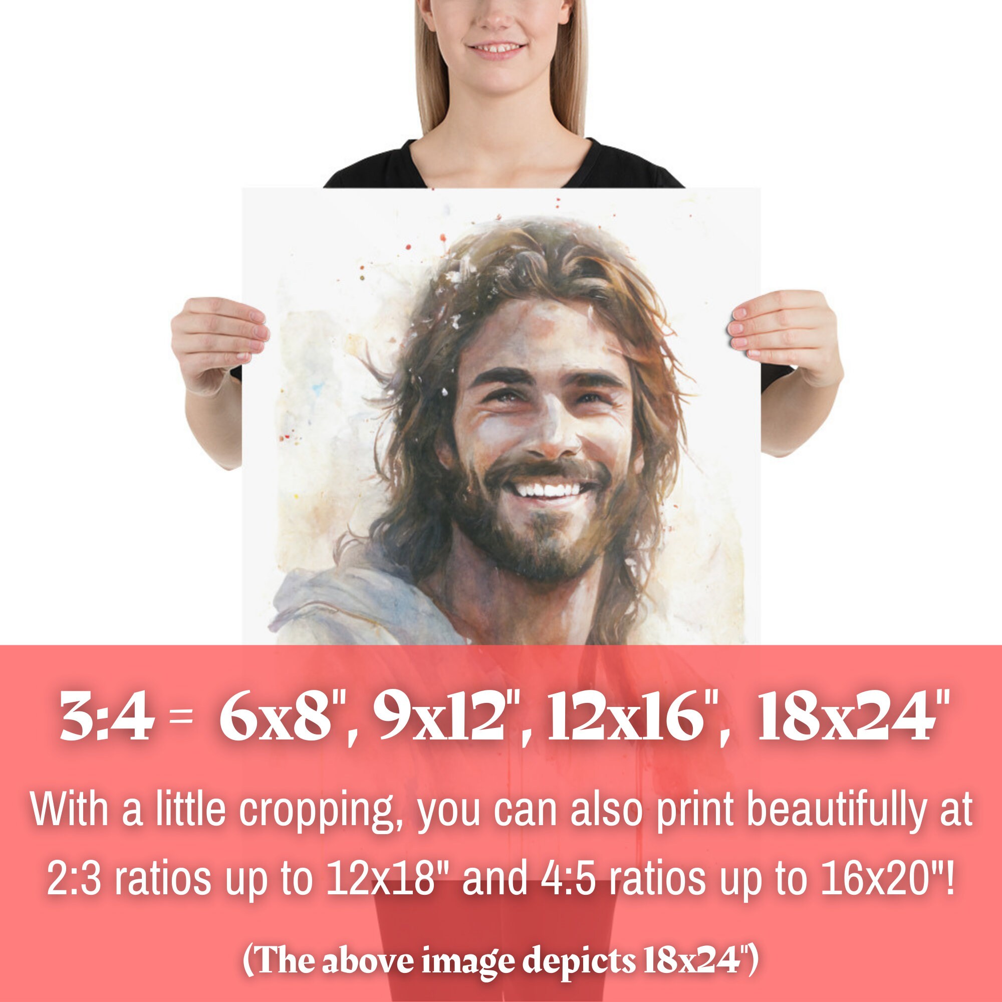 Smiling Christ Digital Jesus Art Jesus Smiling Bible Art Jesus ...