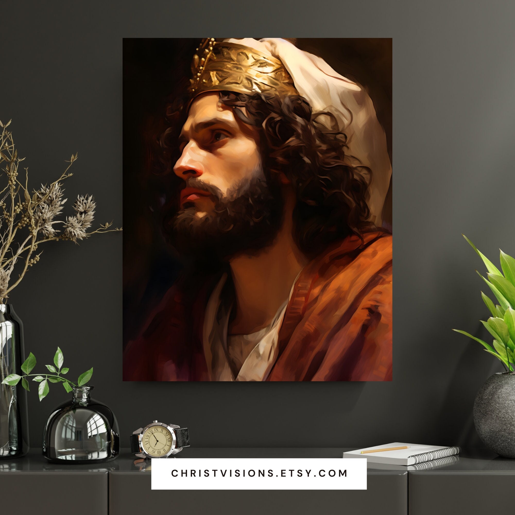 King David Art Print King David Painting King David - Etsy