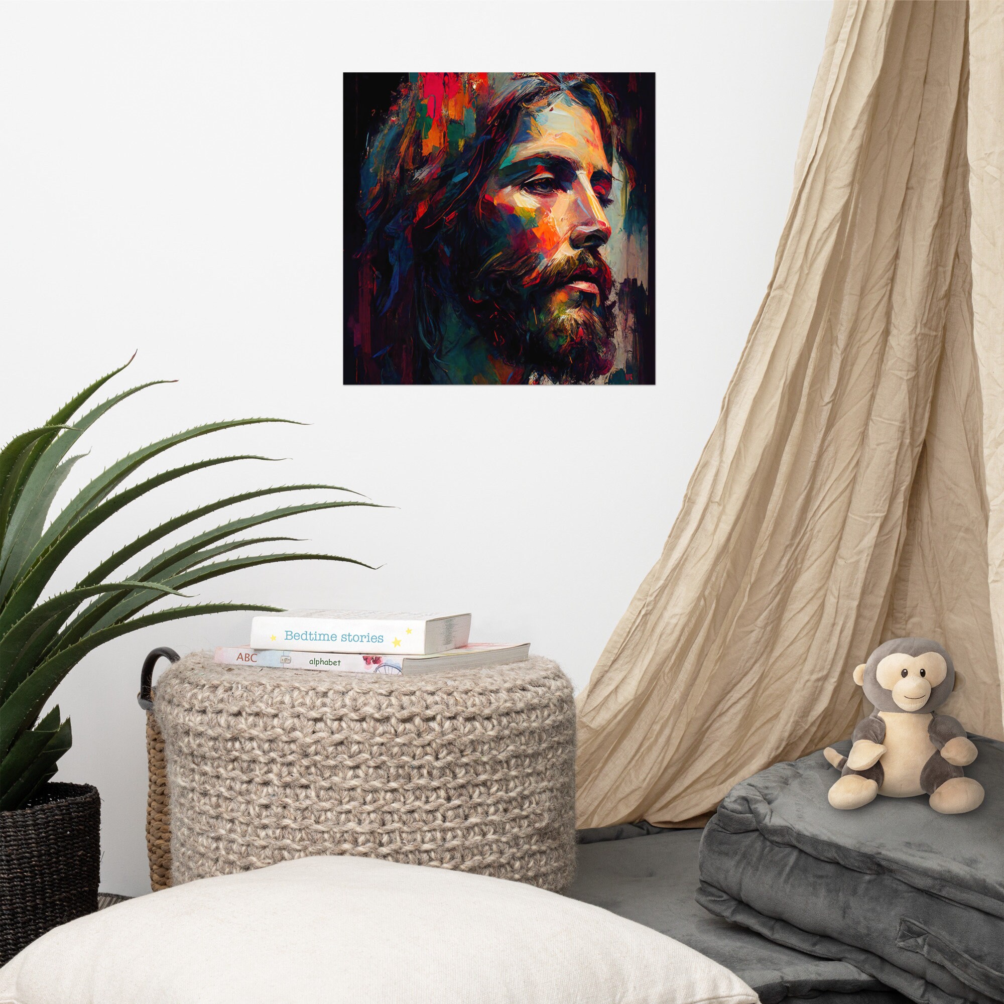 Messiah Jesus Christan Digital Art Printable Jesus Poster Digital Jesus ...