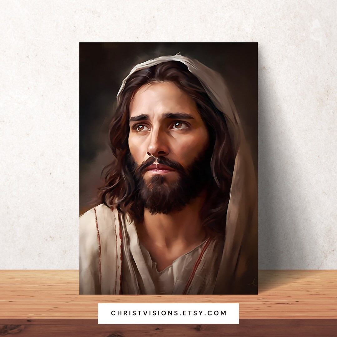 Digital Jesus Painting | Printable Jesus Art | Jesus Print | Christ ...