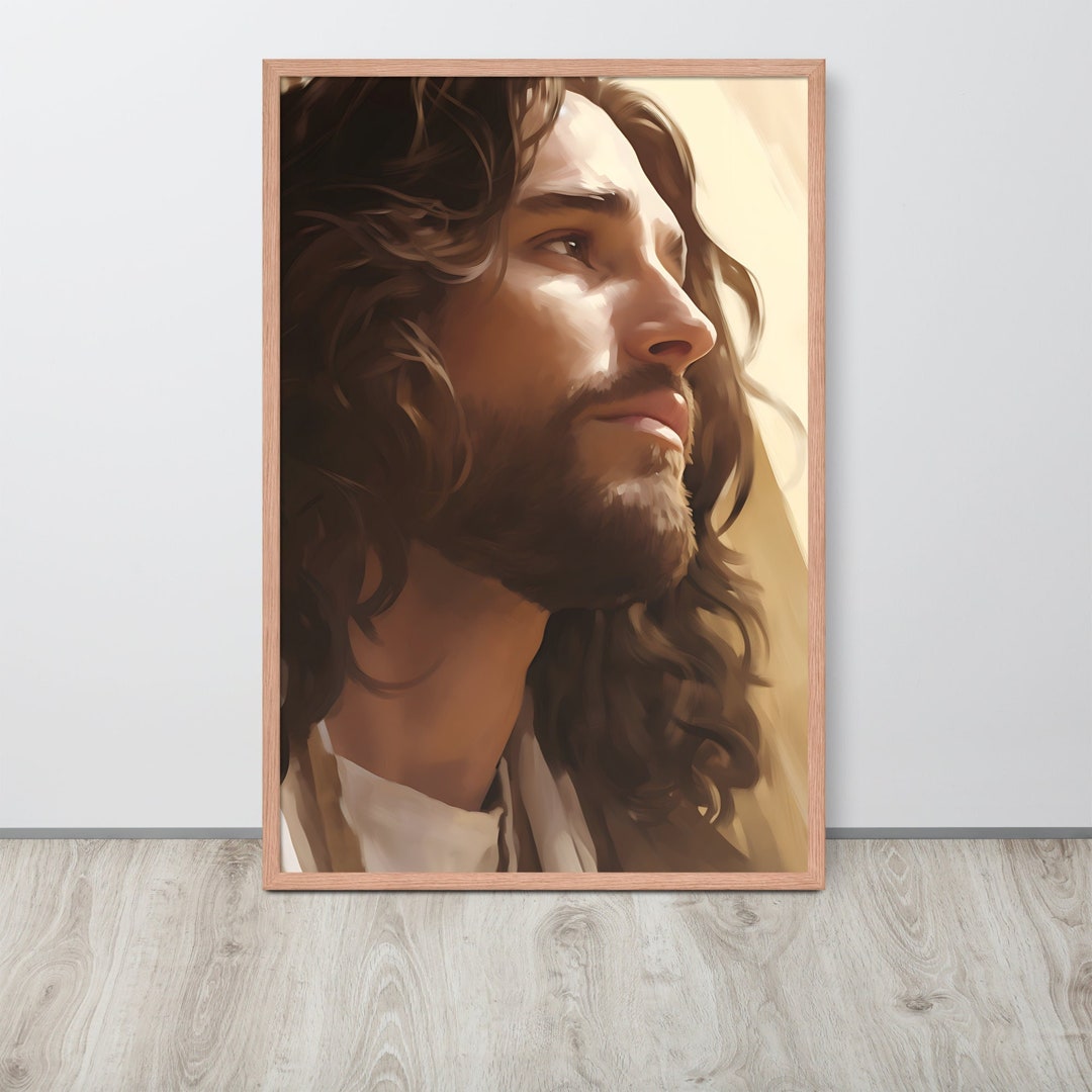 Portrait of Jesus - Religious Wall Art & Faith-inspiring Christian Gift ...