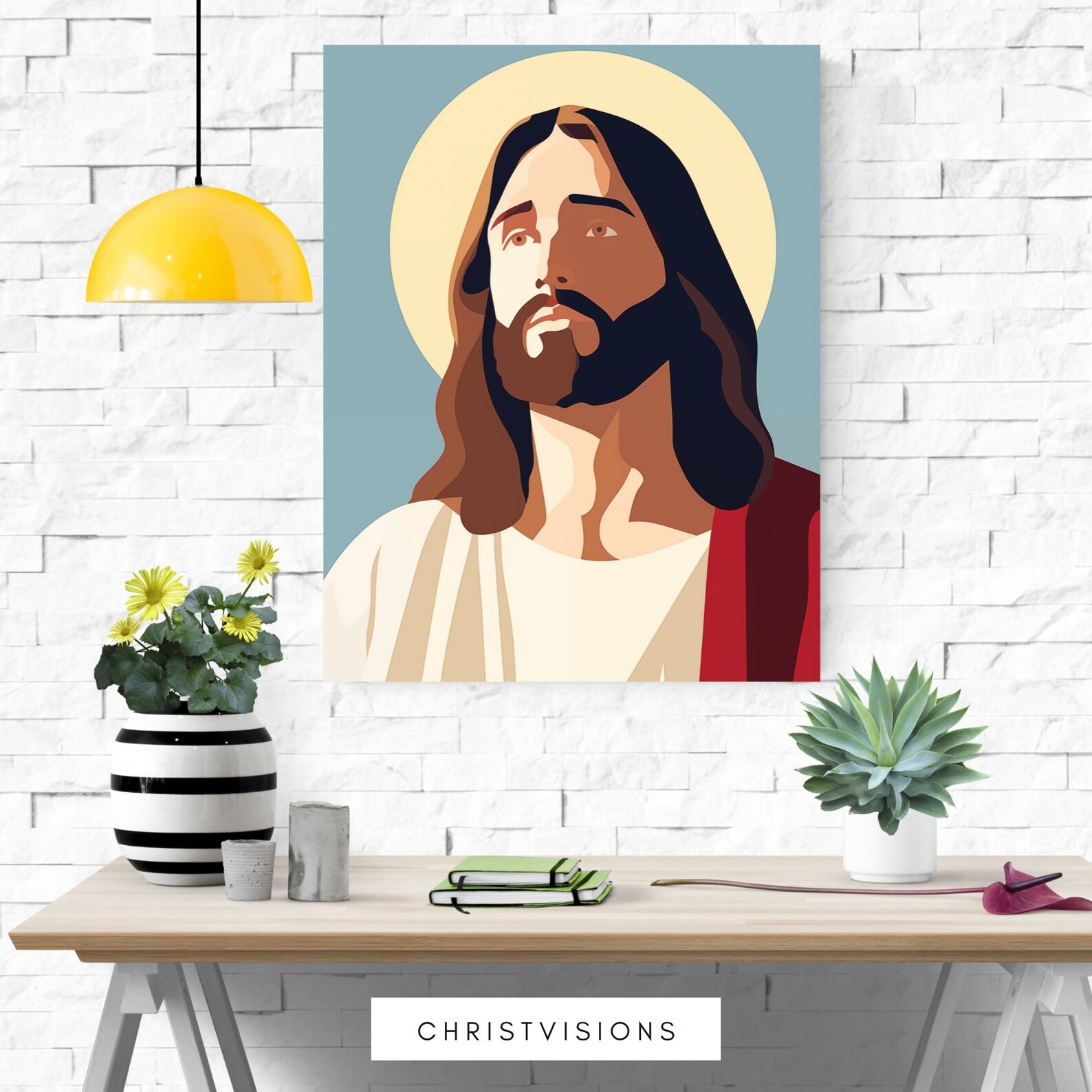 Minimalist Jesus Christ Digital Art Print Bible Printables Digital ...