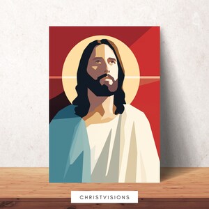 Printable Jesus Sunday School Art | Christian Kids Room Art | Christian ...