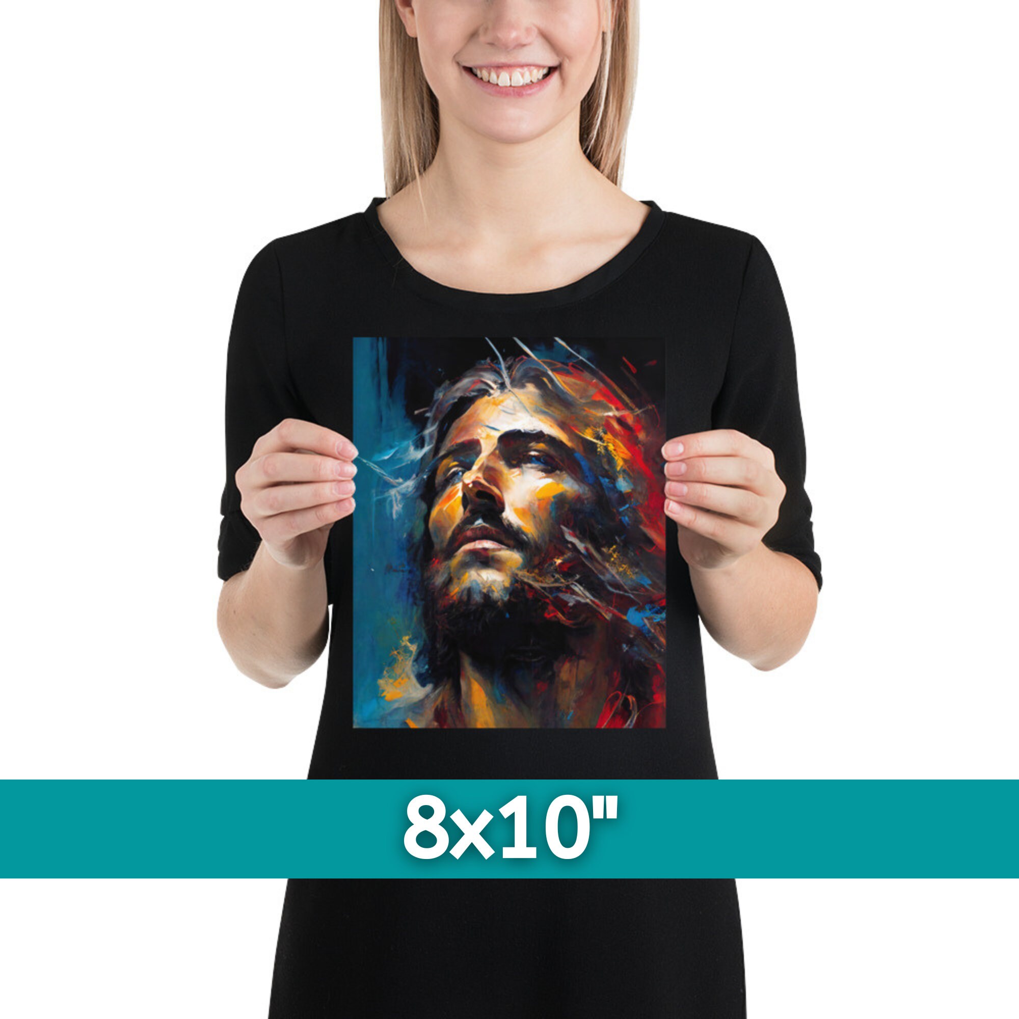 Jesus Christ Modern Art Print Christ Painting Modern Christian Art ...