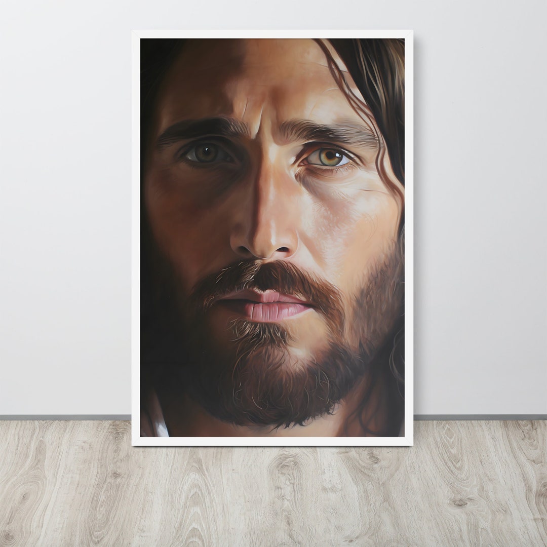 Realistic Jesus Portrait Christian Print Jesus Art Jesus Painting ...