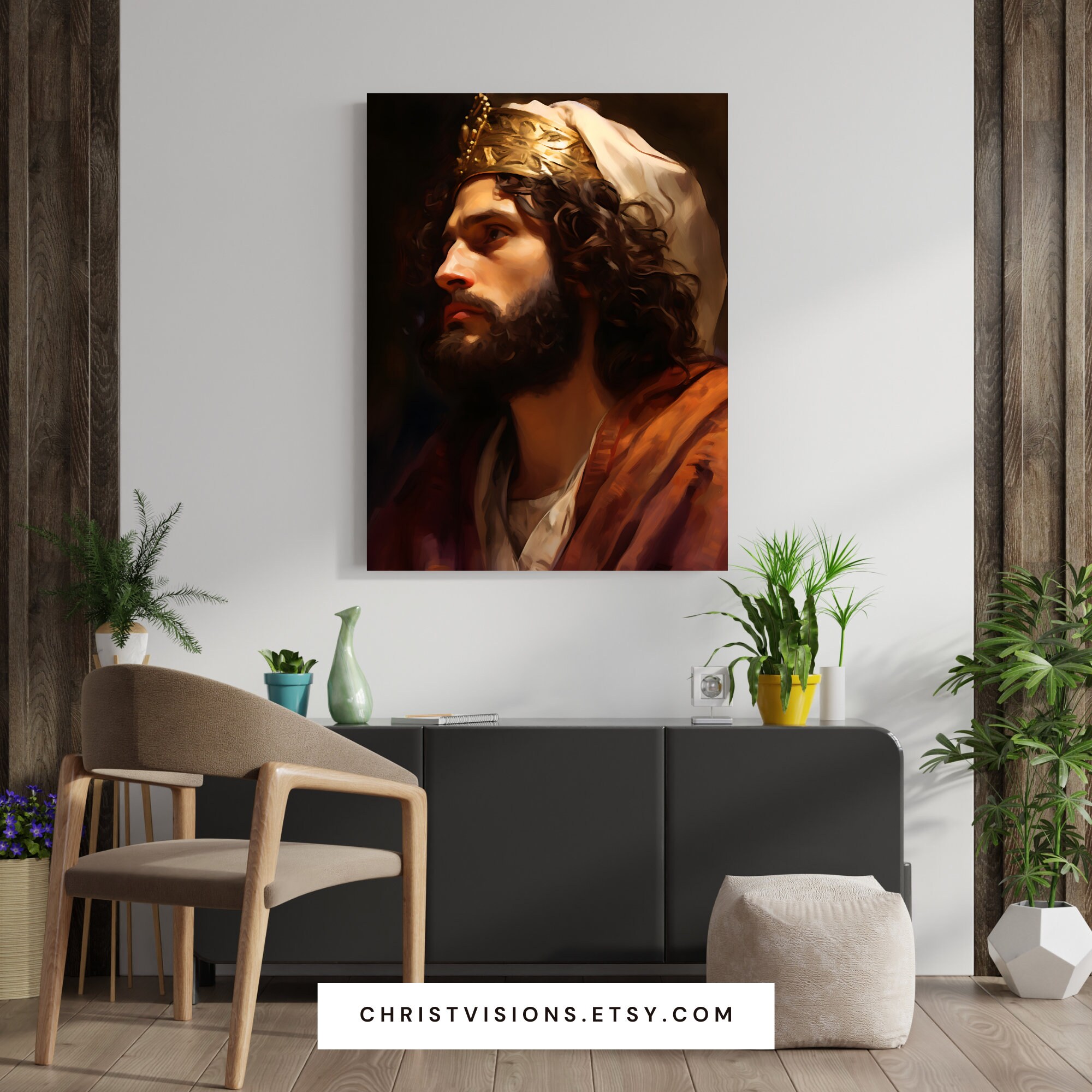 King David Art Print King David Painting King David - Etsy