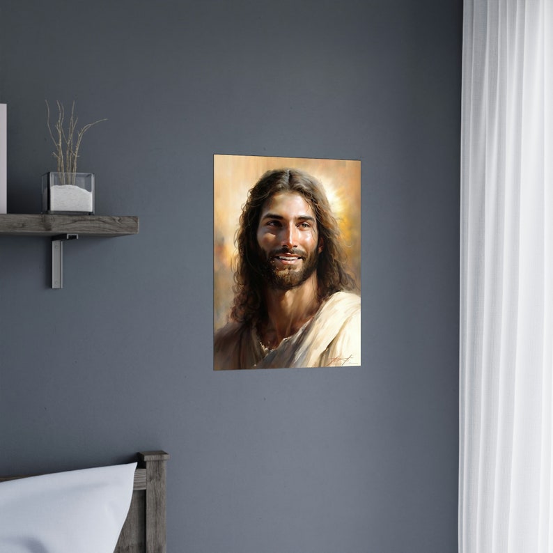 Smiling Jesus Digital Art Jesus Smiling Printable Jesus Poster Jesus ...