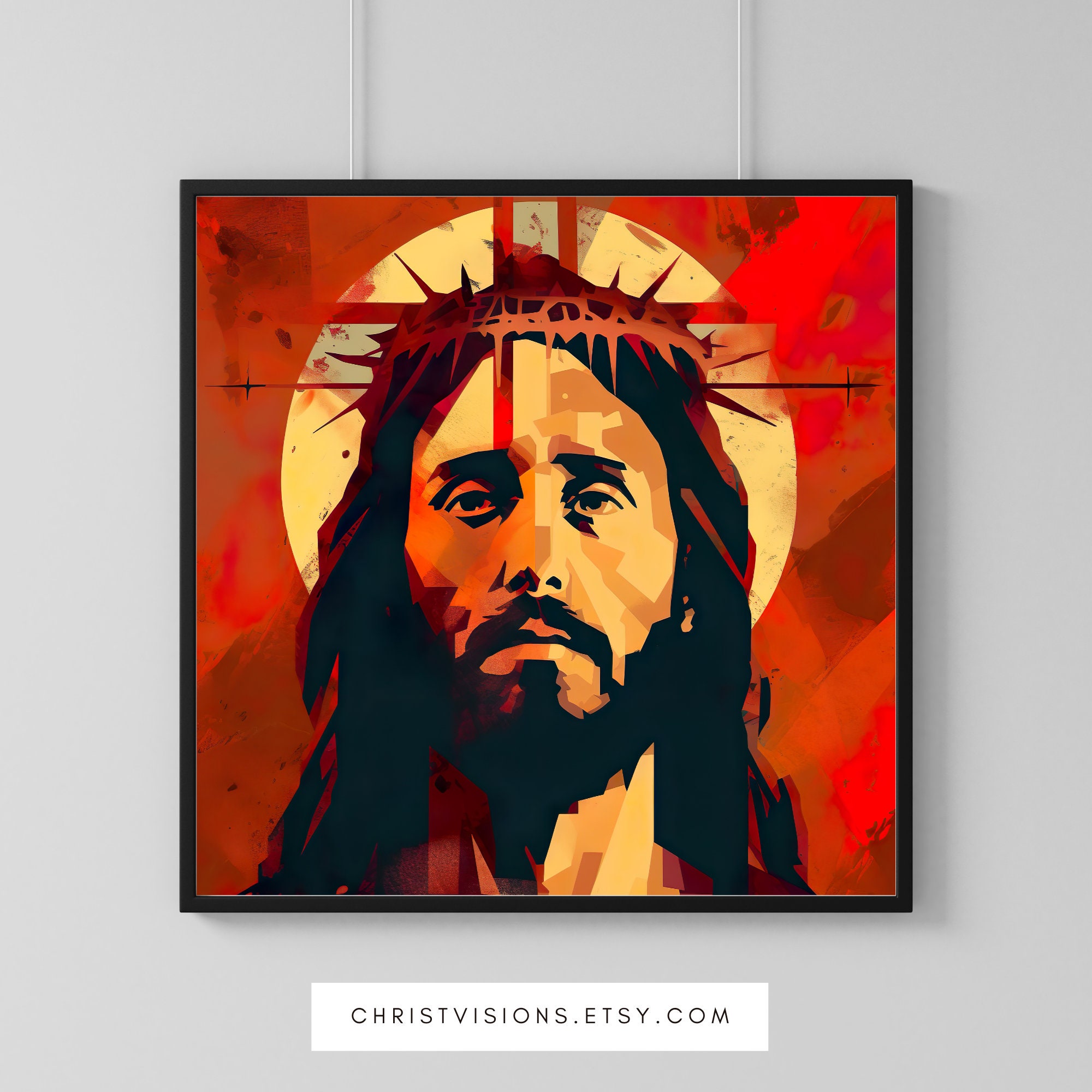 Jesus Digital Art Jesus Printable Art Christian Printables Jesus Poster ...
