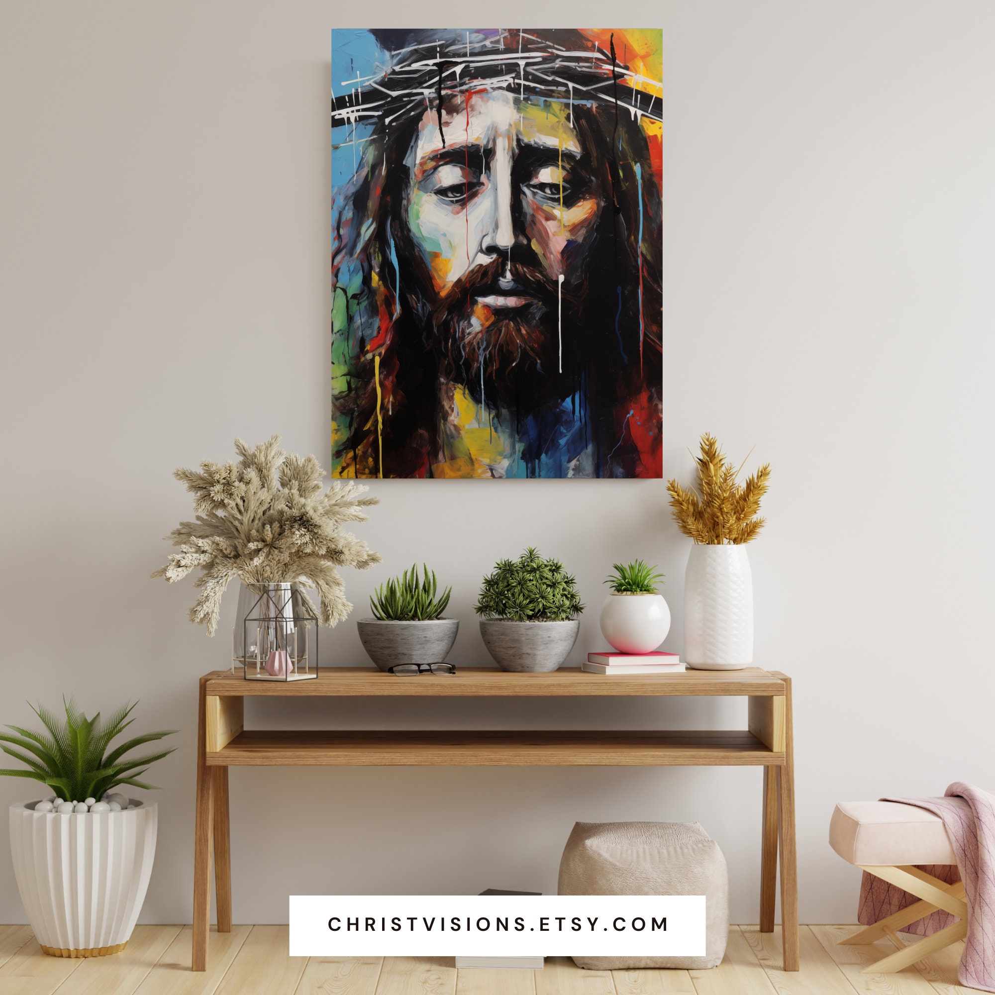 Messiah Jesus Christ Modern Christian Art Print Jesus Art Prints Jesus ...