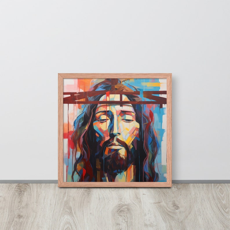 Midcentury Modern Art Jesus Portrait Christian Wall Art - Etsy