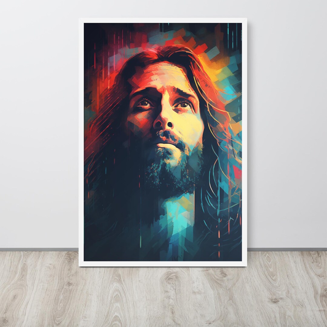Modern Christian Art Print of Jesus Inspired by 1980s Retro Pop Art ...