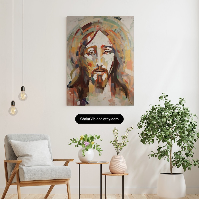 Jesus the Christ Modern Art Christian Wall Art Jesus Painting ...