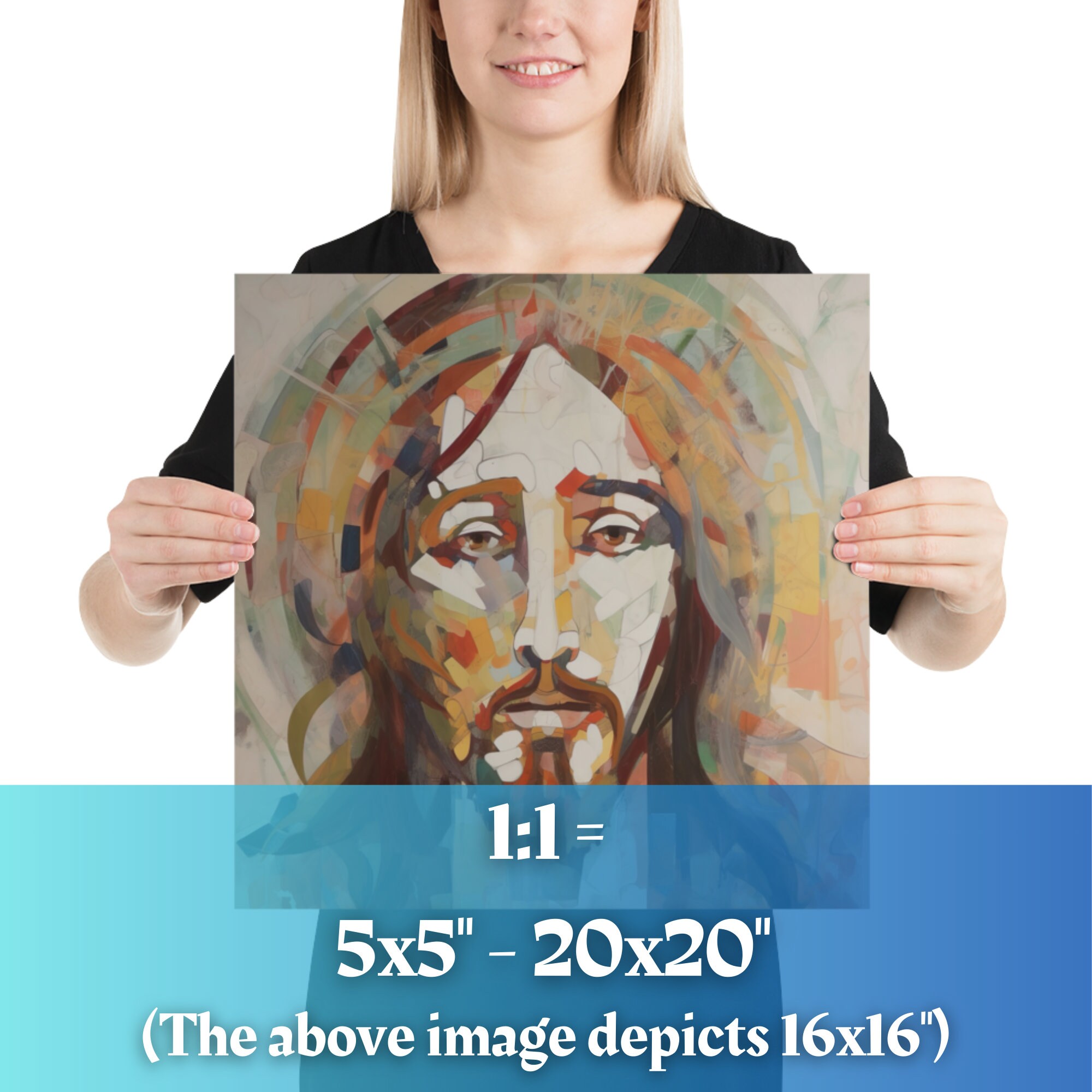 Abstract Jesus Christ Digital Art Printable Christian Wall Art Jesus ...