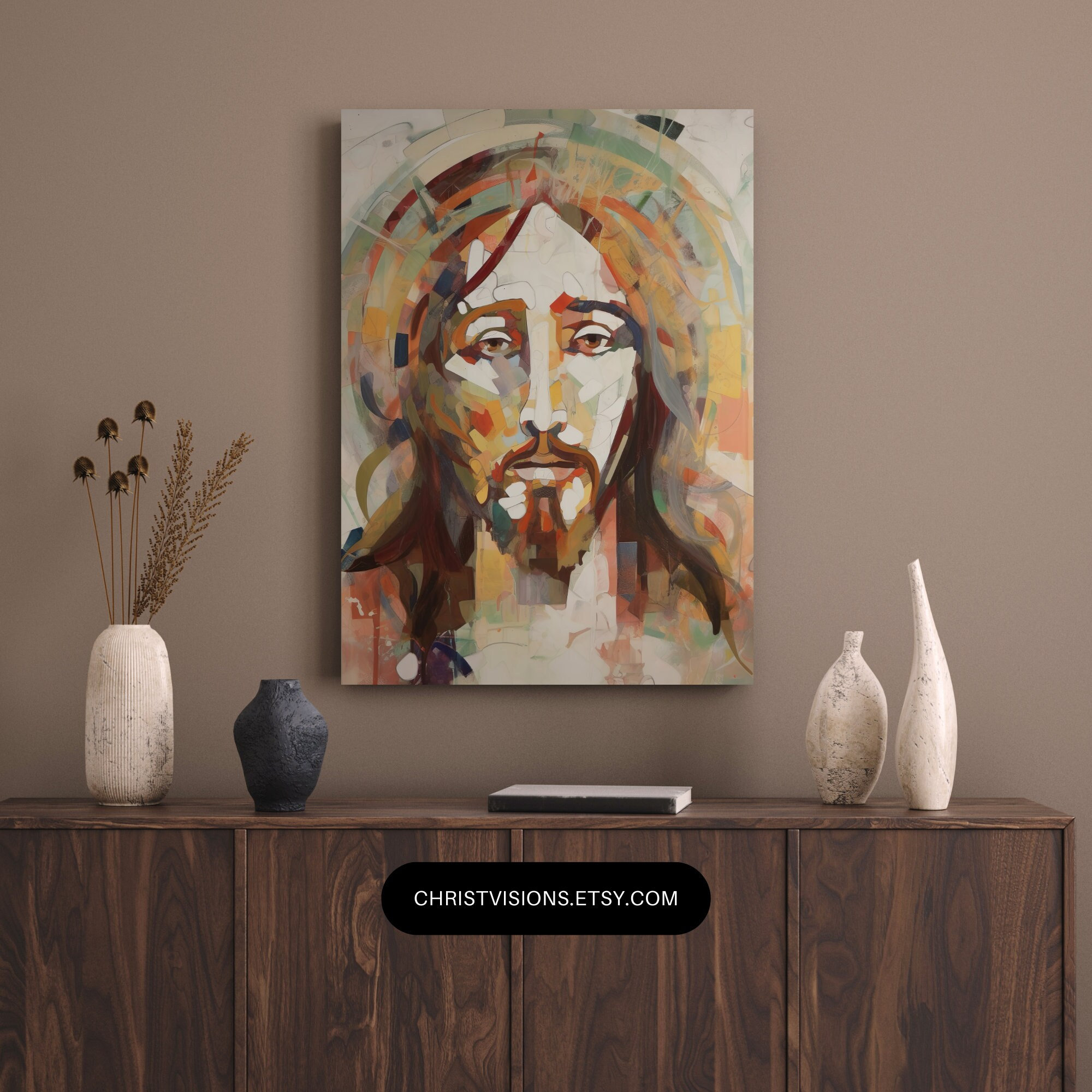 Jesus the Christ Modern Art Christian Wall Art Jesus Painting ...
