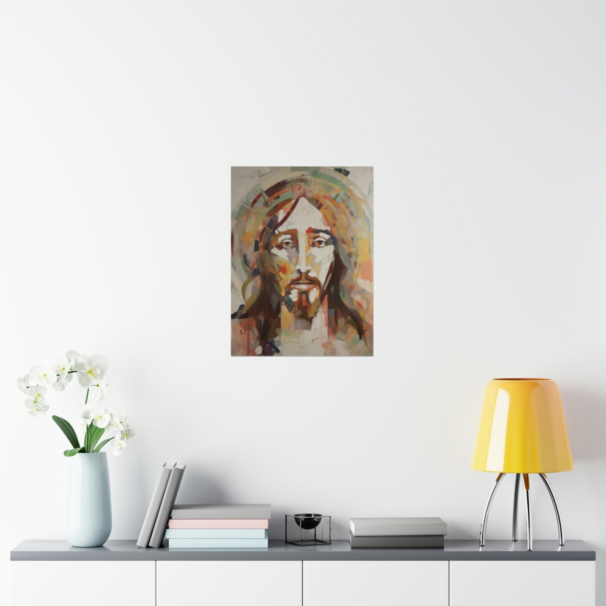 Abstract Jesus Christ Digital Art Printable Christian Wall Art Jesus ...