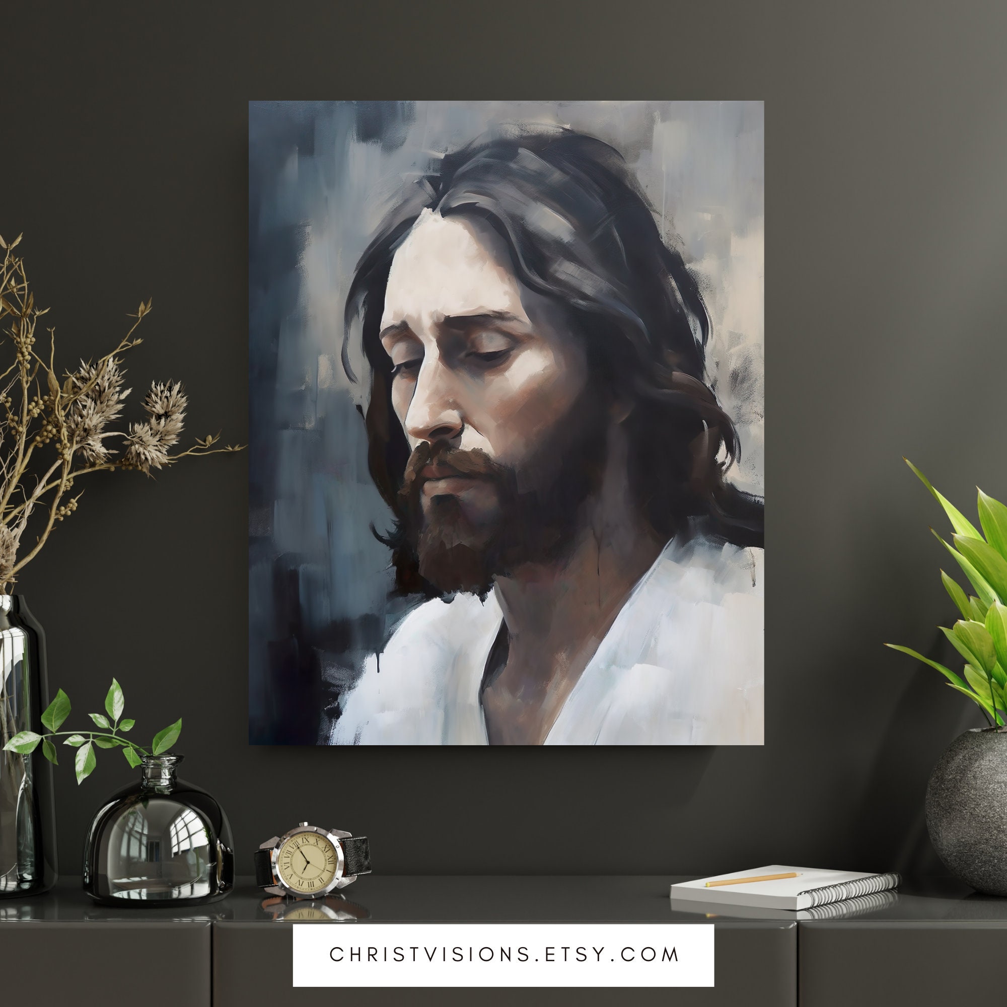 Jesus Son of Man Digital Christian Art | Christian Printables | Jesus ...