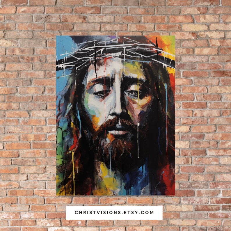 Messiah Jesus Christ Modern Christian Art Print Jesus Art Prints Jesus ...