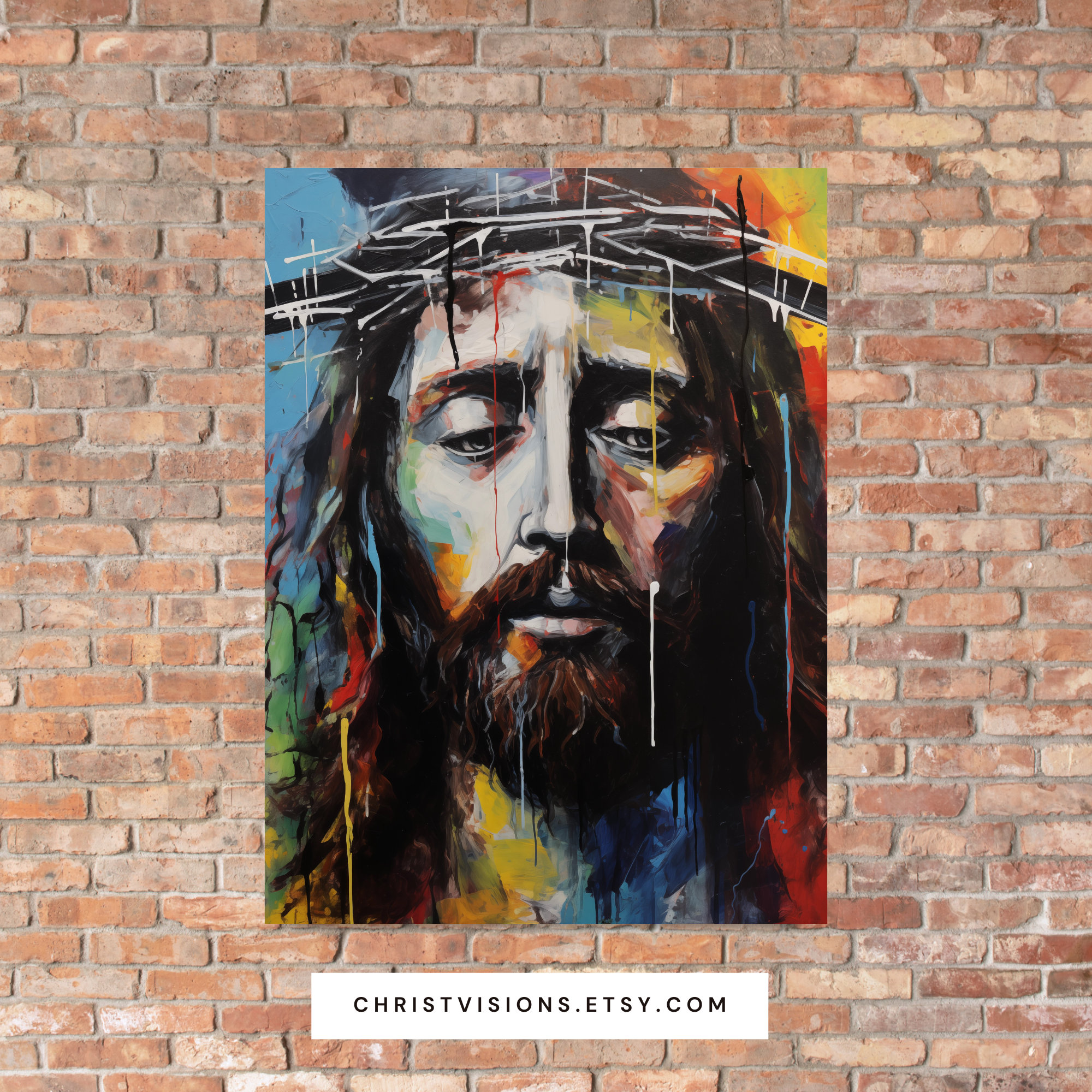 Messiah Jesus Christ Modern Christian Art Print Jesus Art Prints Jesus ...