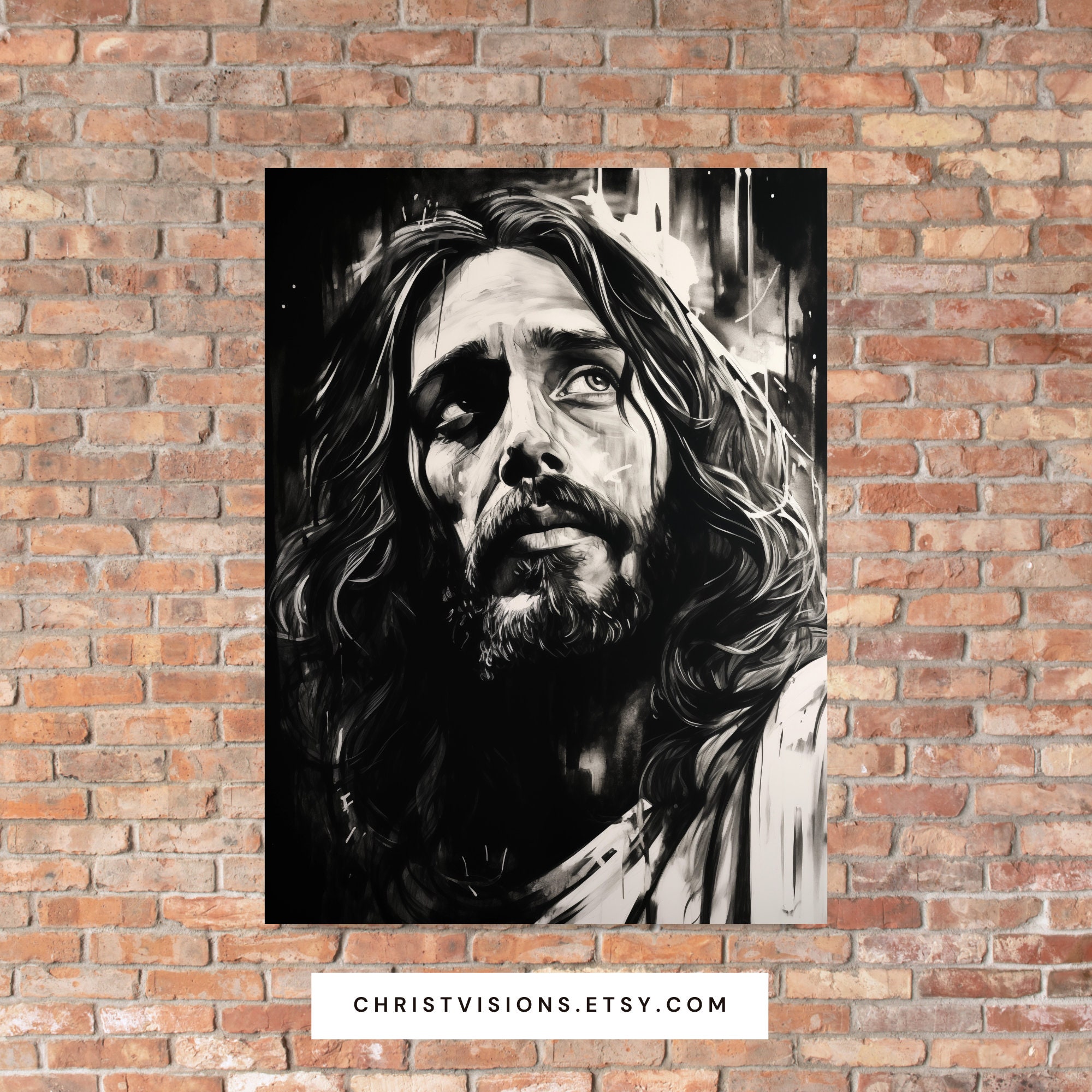 Jesus Drawing Printable Christian Digital Art Jesus Picture Jesus ...