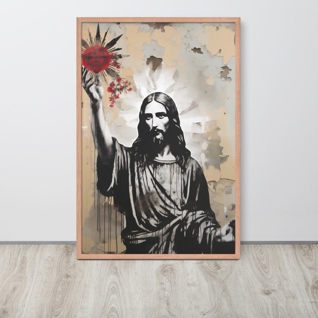 Jesus Christ Street Art - Christian Modern Art Print | Christian Gift ...