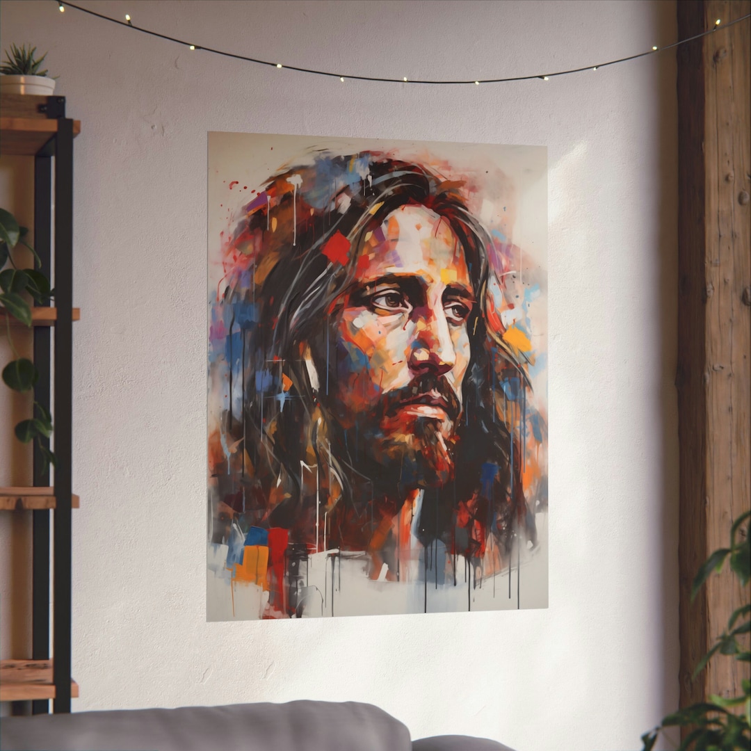 Christliche Moderne Kunst Jesus Poster Jesus Kunstdruck Jesus Christus ...