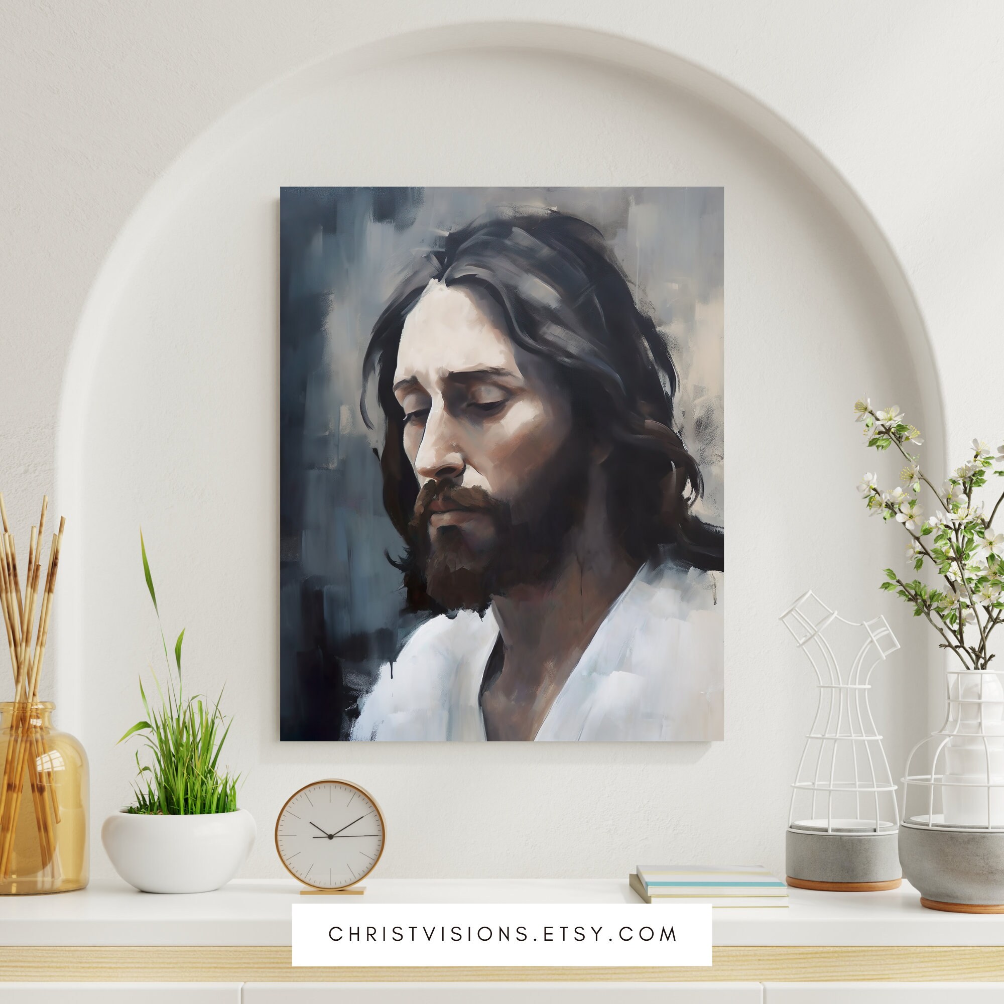 Jesus Son of Man Digital Christian Art | Christian Printables | Jesus ...