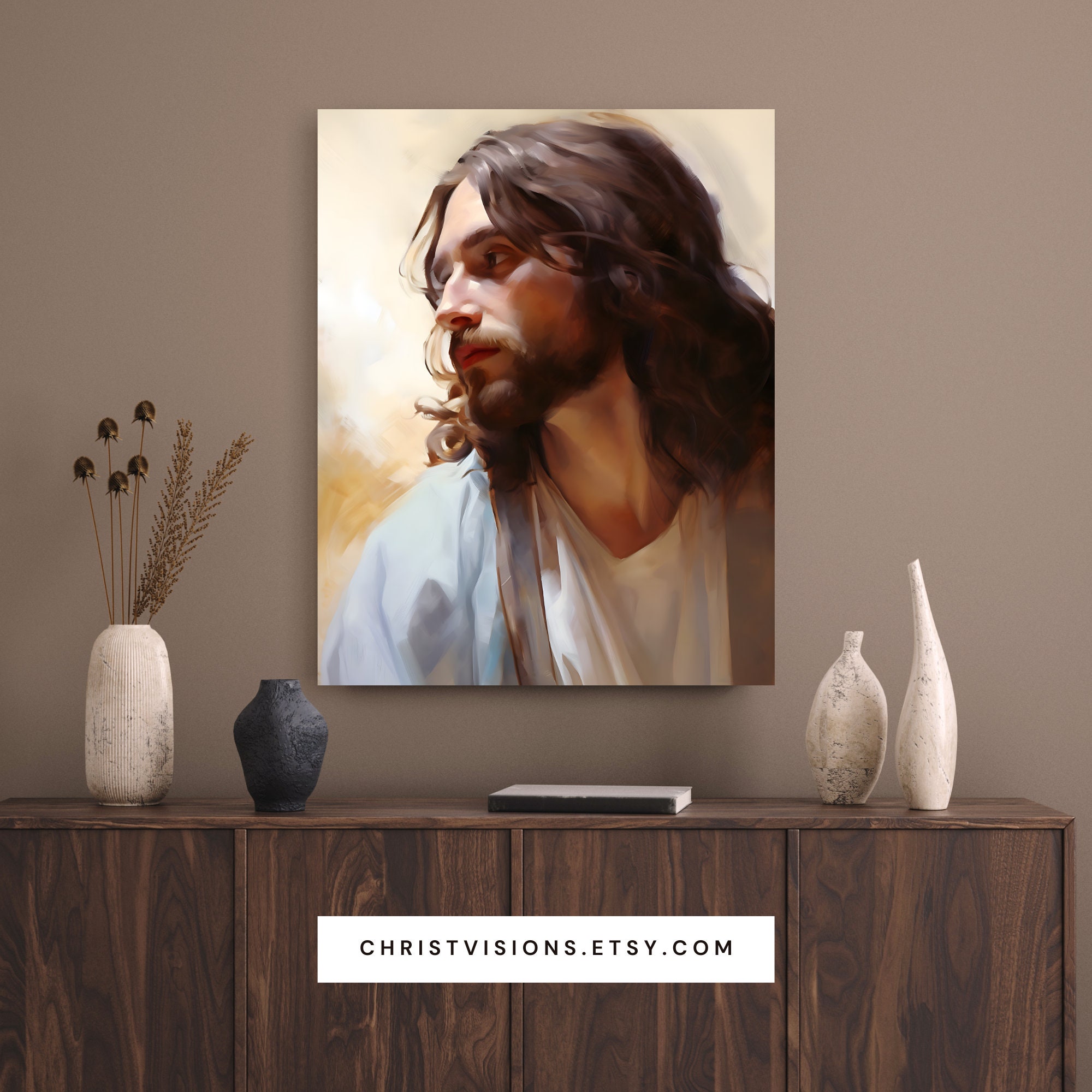 Jesus Christ Portrait Printable Art Jesus Print Printable Jesus Art ...