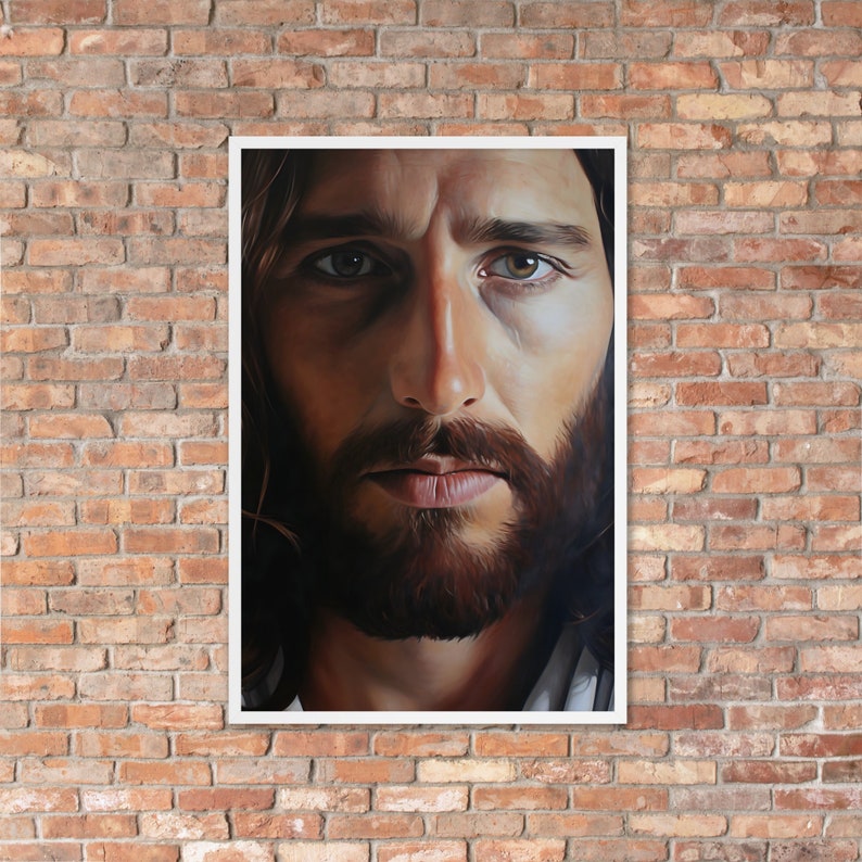 Christian Wall Art - Realistic Jesus Portrait Print - Etsy