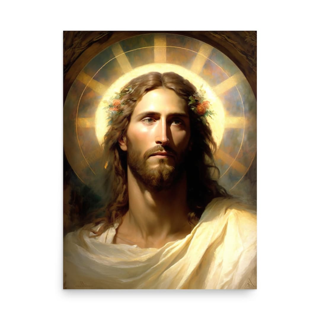 Jesus Christ Printable Wall Art Christian Pintables Son of God Bible Art Jesus Digital Art Jesus ...