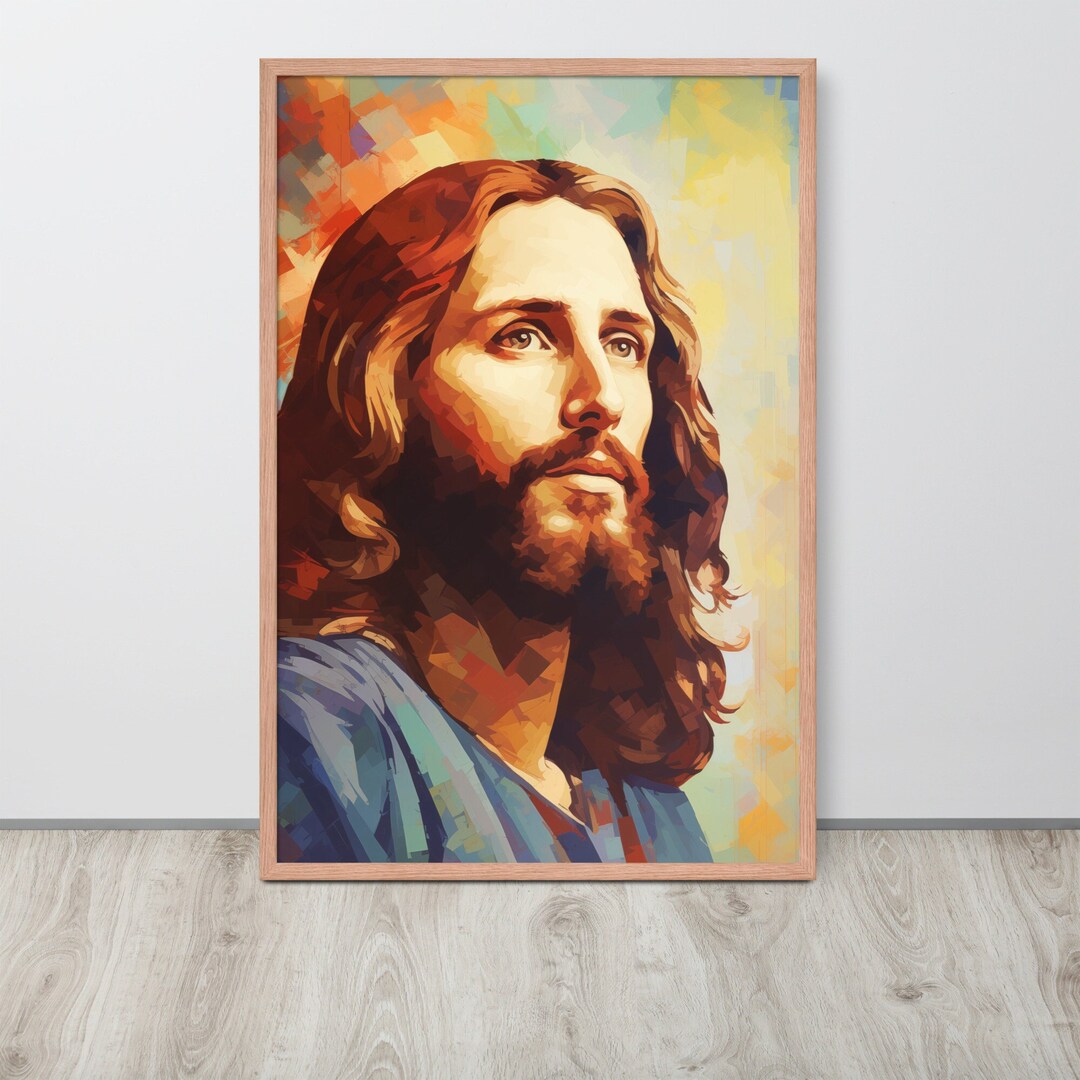 Jesus Portrait Art Print - Contemporary Christian Wall Art ...