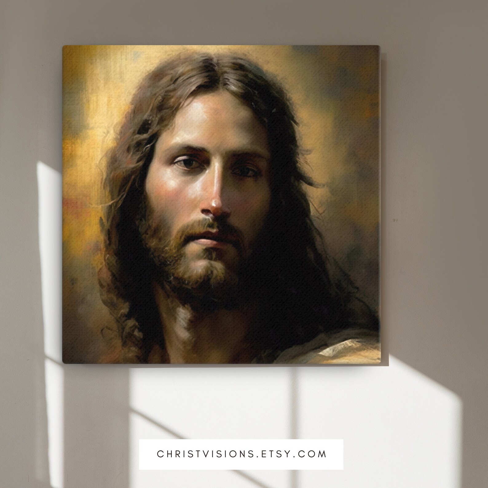 Jesus Canvas Print Jesus Art Print Christian Wall Art Traditional ...