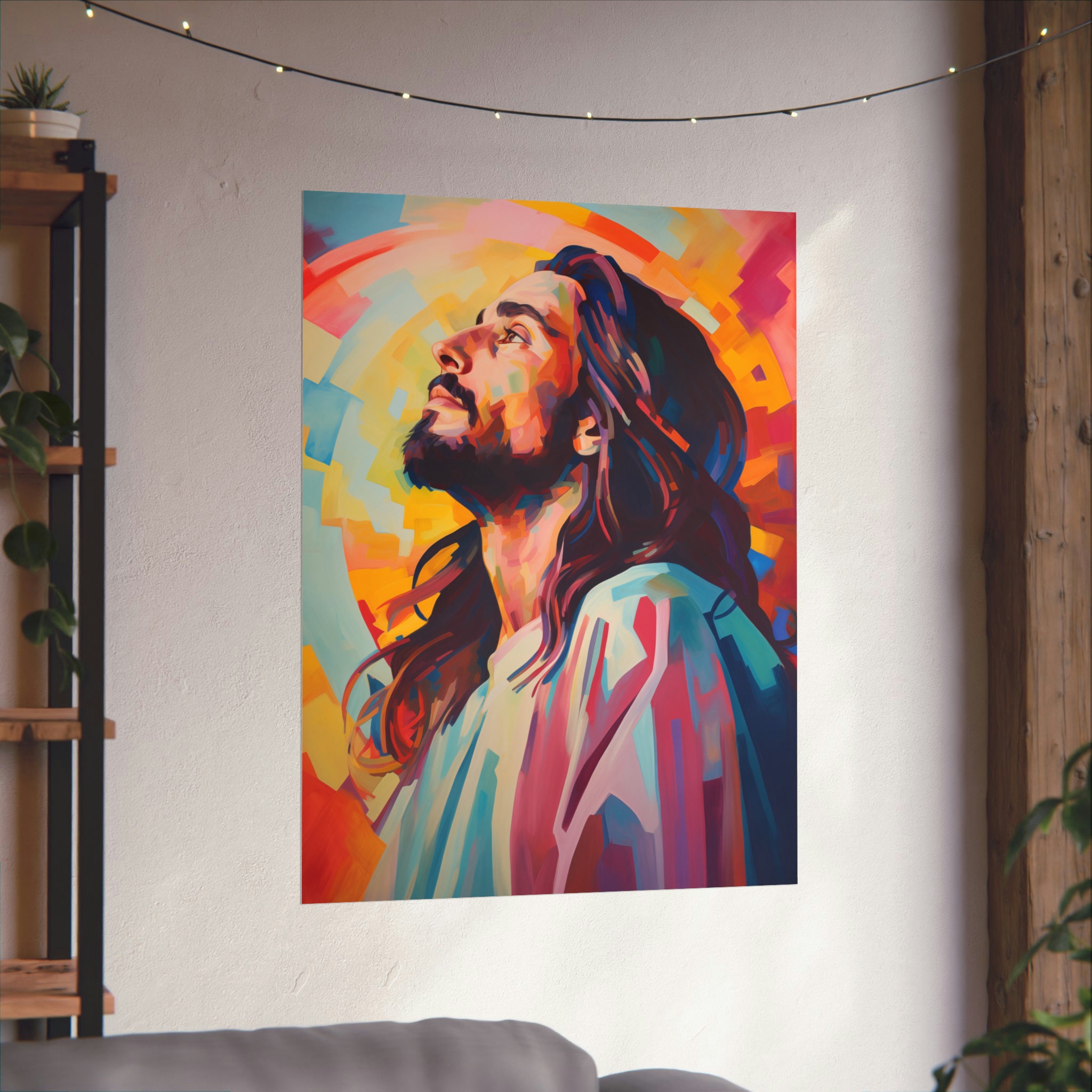 Colorful Modern Christian Art Jesus Print Jesus Art Print Christ Art ...