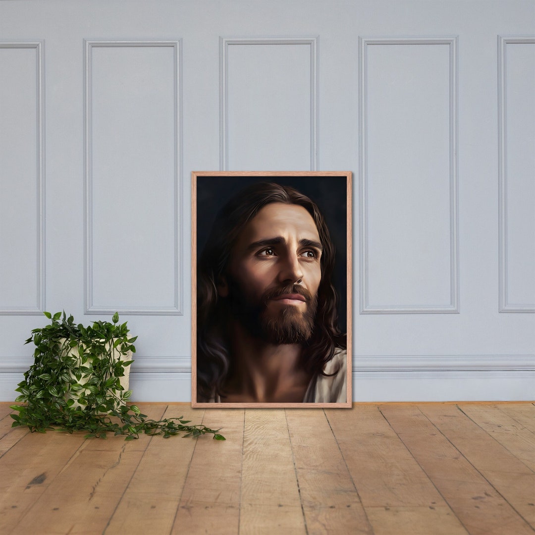 Jesus Christ Framed Christian Wall Art Jesus Art Jesus - Etsy
