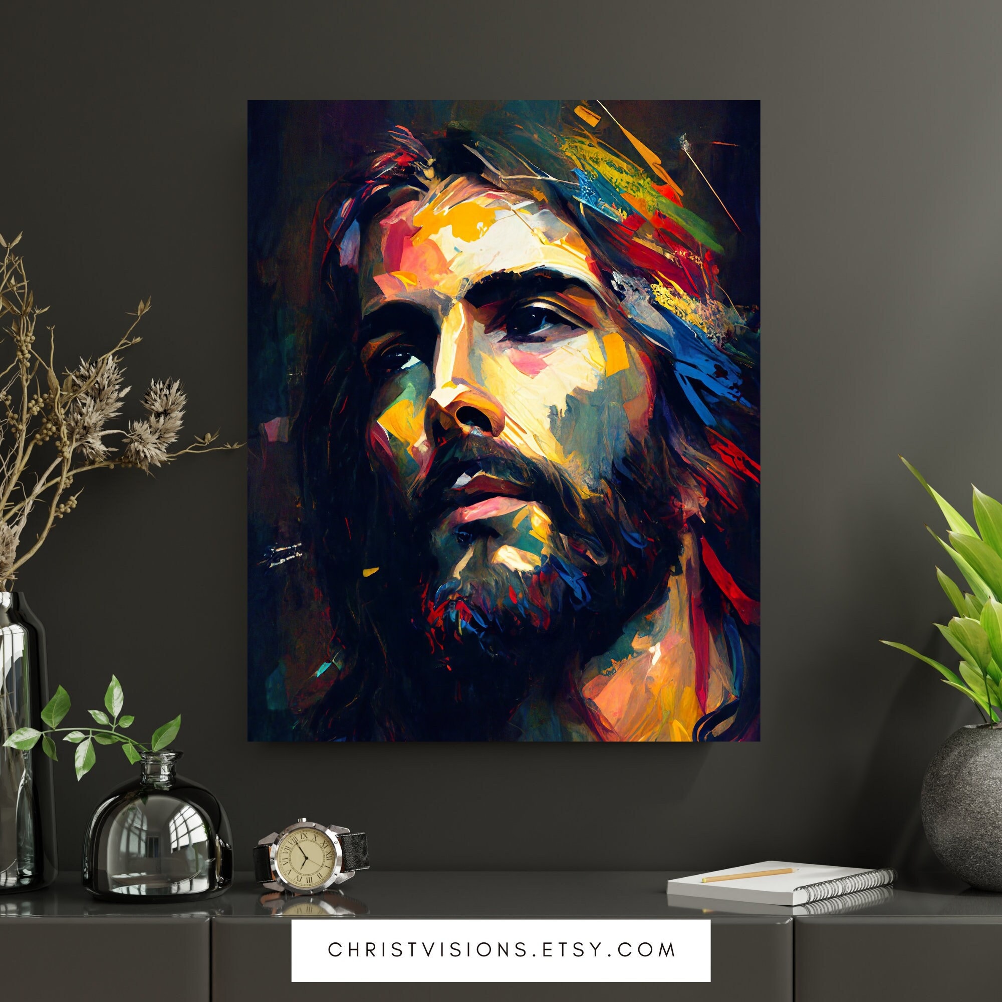 Christian Art Print Jesus Art Christian Wall Art Modern Christian Art ...