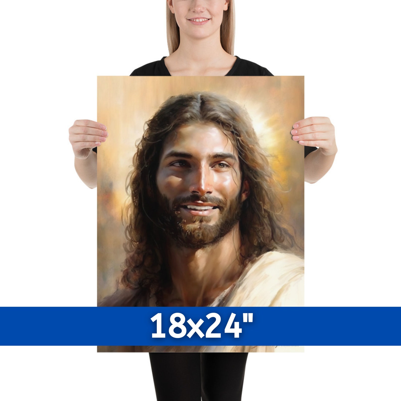 Jesus Smiling Art Print Jesus Artwork Jesus Print Jesus Portrait Jesus ...