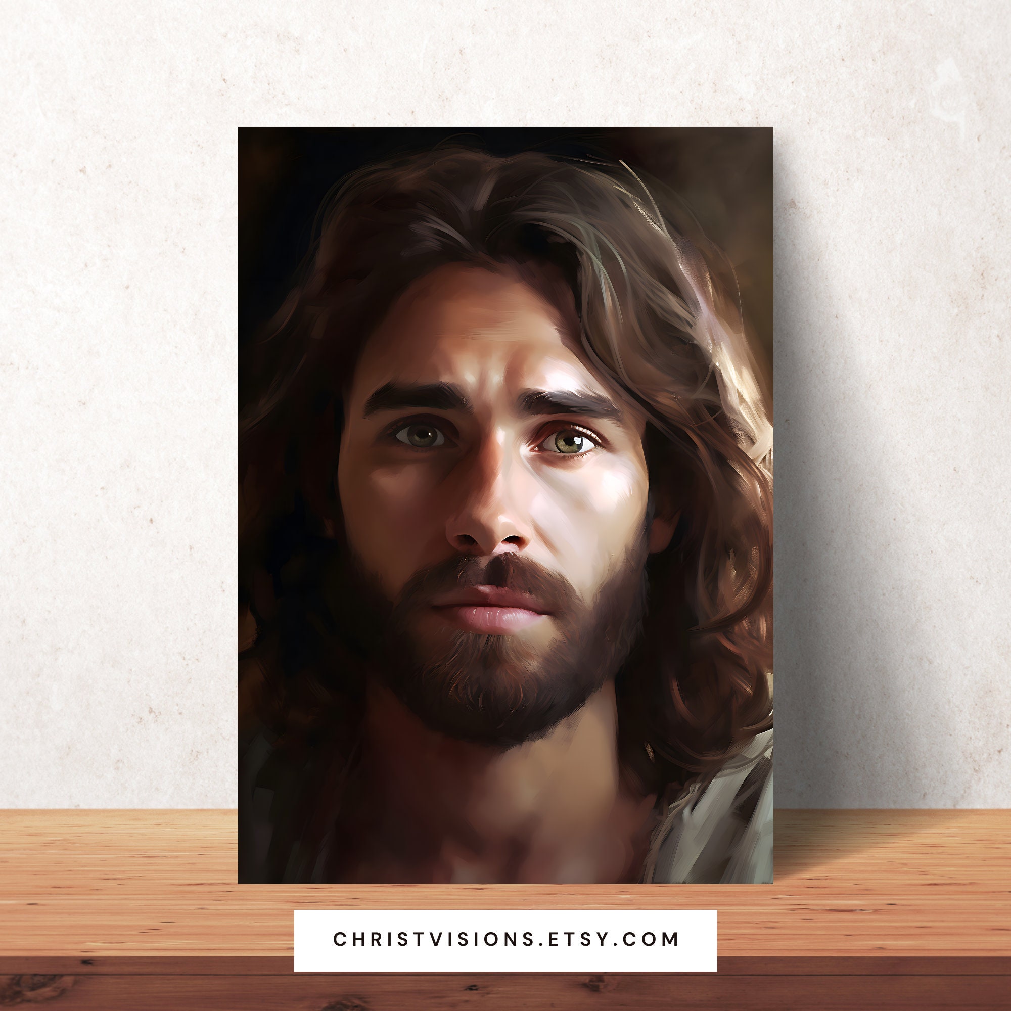 Jesus Christ Digital Art Print | Jesus Art | Jesus Picture | Jesus Png ...