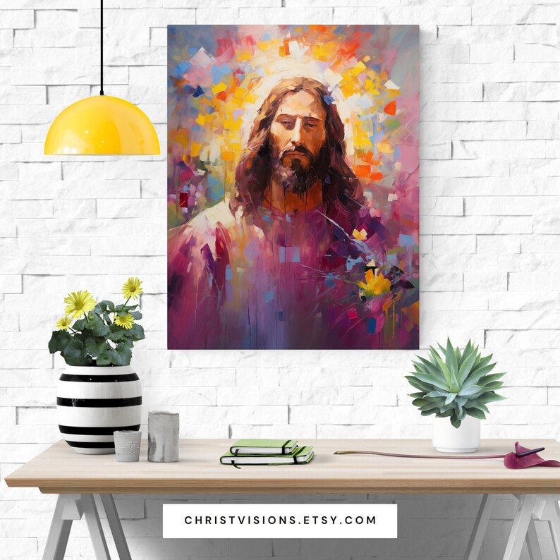 Jesus Poster Sunday School Art Jesus Wall Art Christian Print Church ...