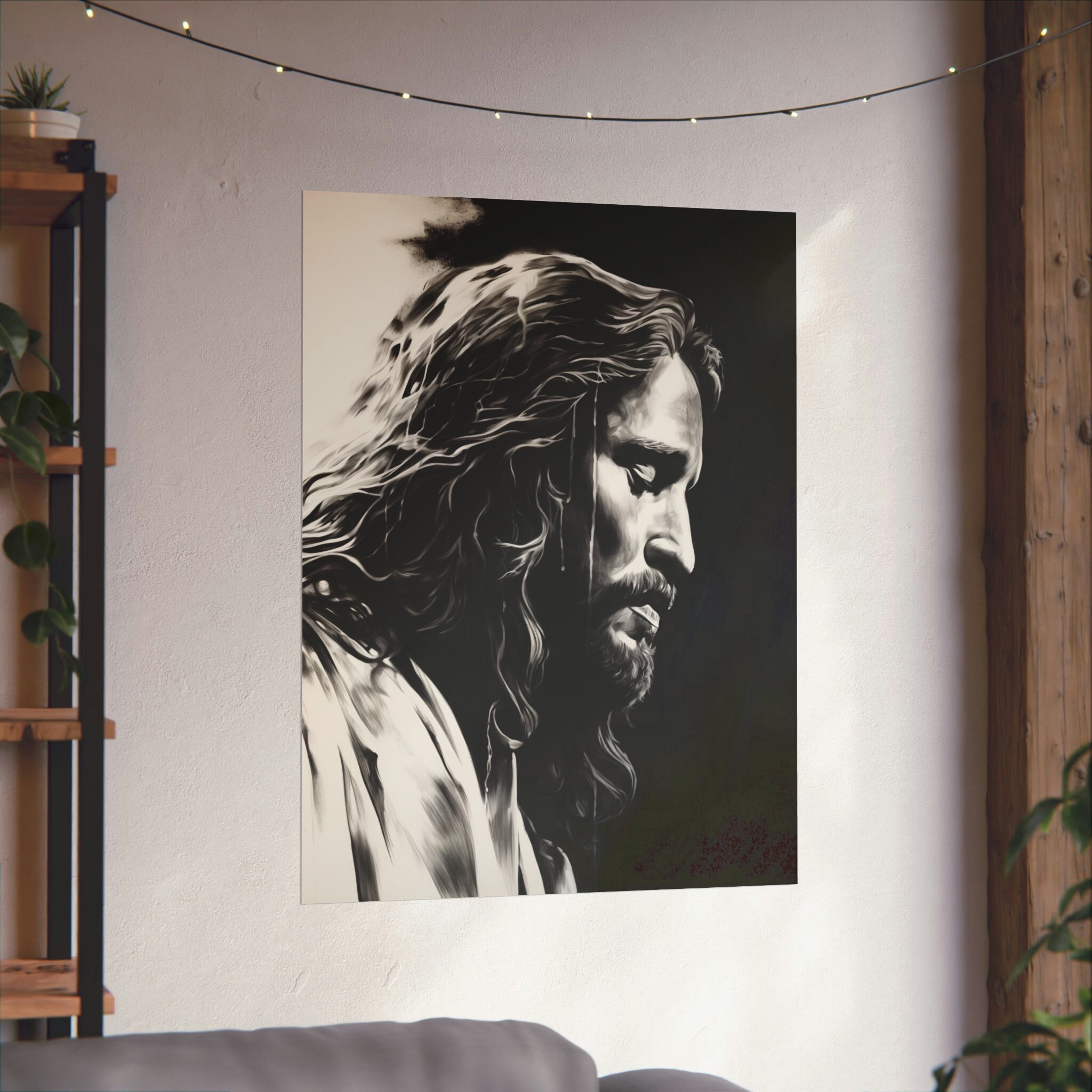 Christian Poster Messiah Jesus Drawing Christian Artwork Jesus Art ...