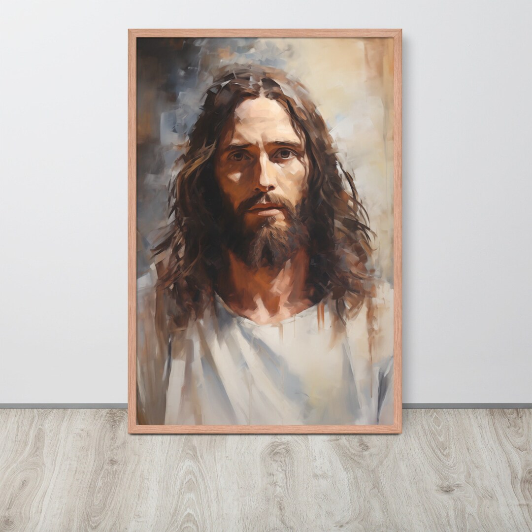 Portrait of Jesus Christ - Christian Art Print - Midcentury Modern Wall ...