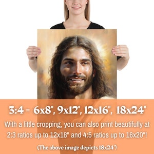 Smiling Jesus Digital Art | Jesus Smiling | Printable Jesus Poster ...