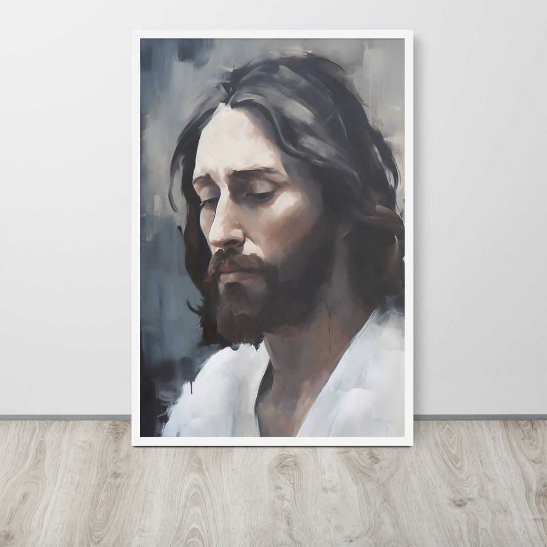 Midcentury Modern Jesus Art Print: Religious Wall Art for Christian ...