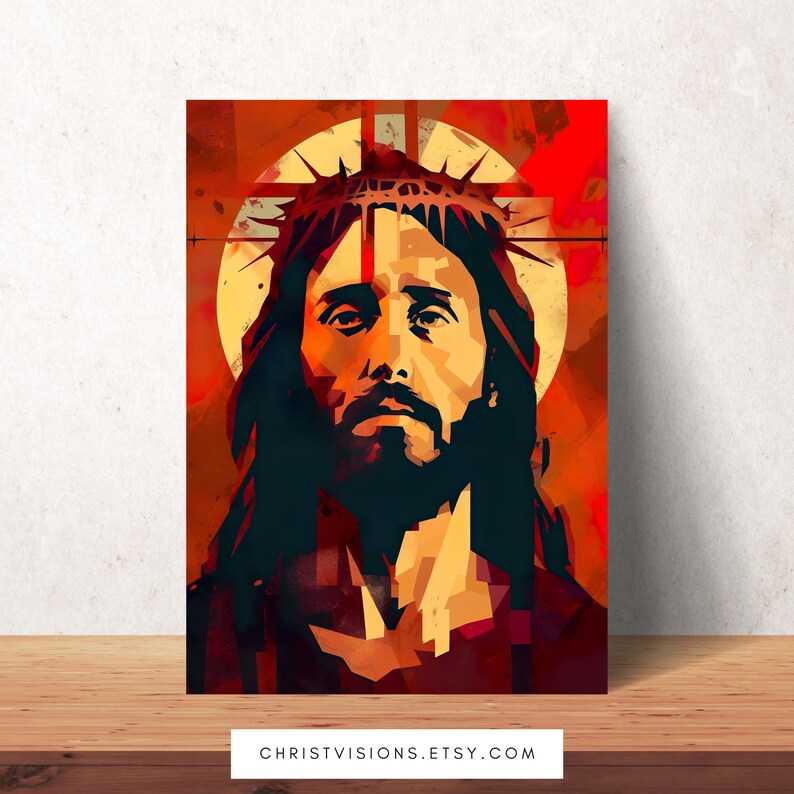 Jesus Digital Art Jesus Printable Art Christian Printables - Etsy