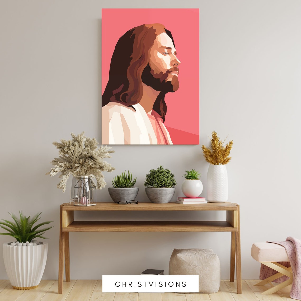 Retro 80s Pop Art Jesus Poster Printable Christian Poster Christian ...