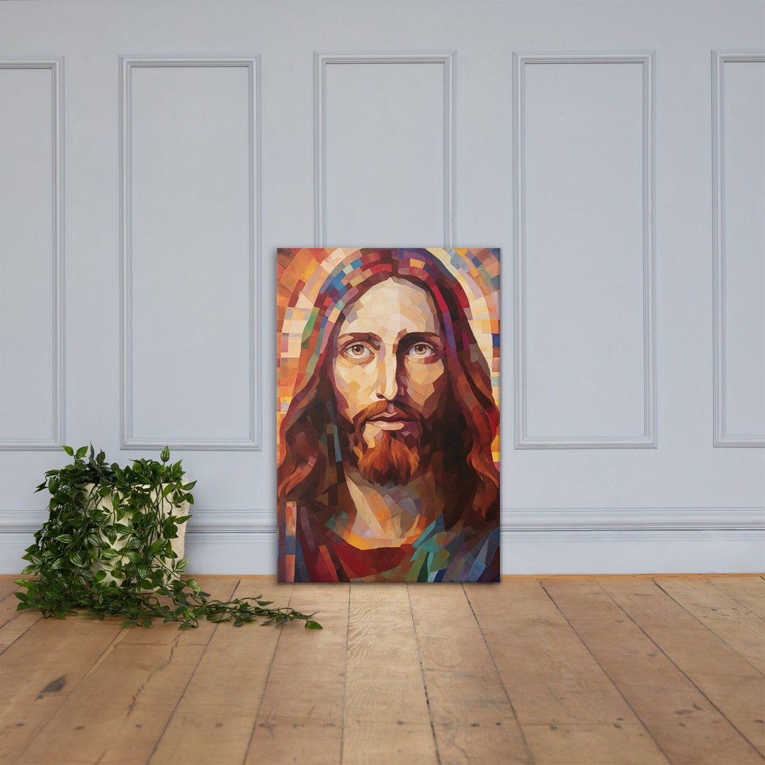Modern Merciful Jesus Christian Wall Art Canvas Print for Home, Church ...