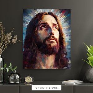 Jesus Christ Mosaic Printable Christian Art | Digital Bible Art ...